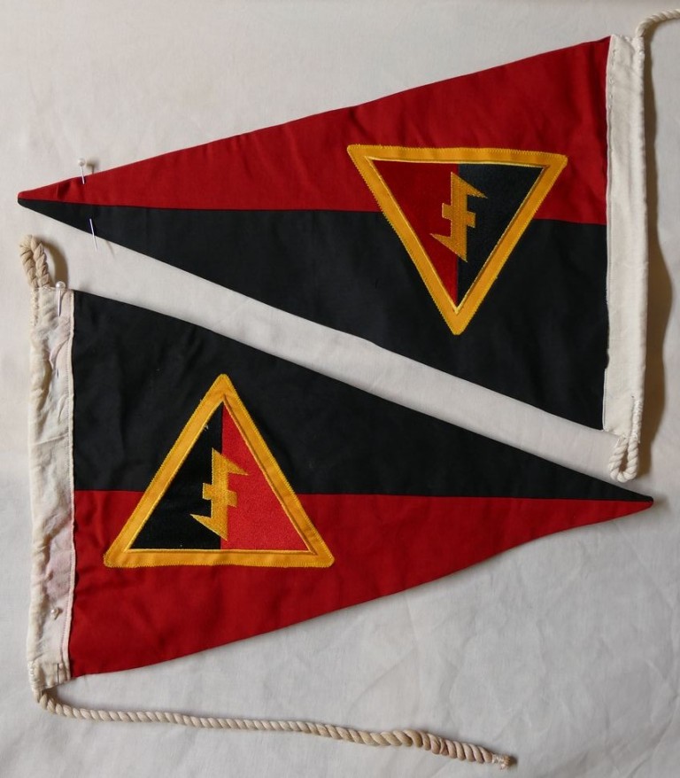 SS PANZER DIVISON NEDERLAND PENNANT: – Military collectables for sale